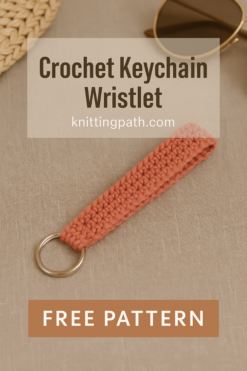 Crochet Keychain Wristlet Free Pattern