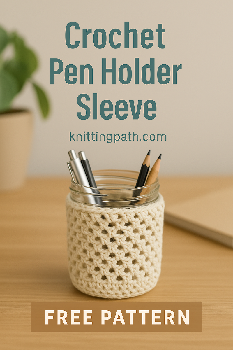 Crochet Pen Holder Sleeve