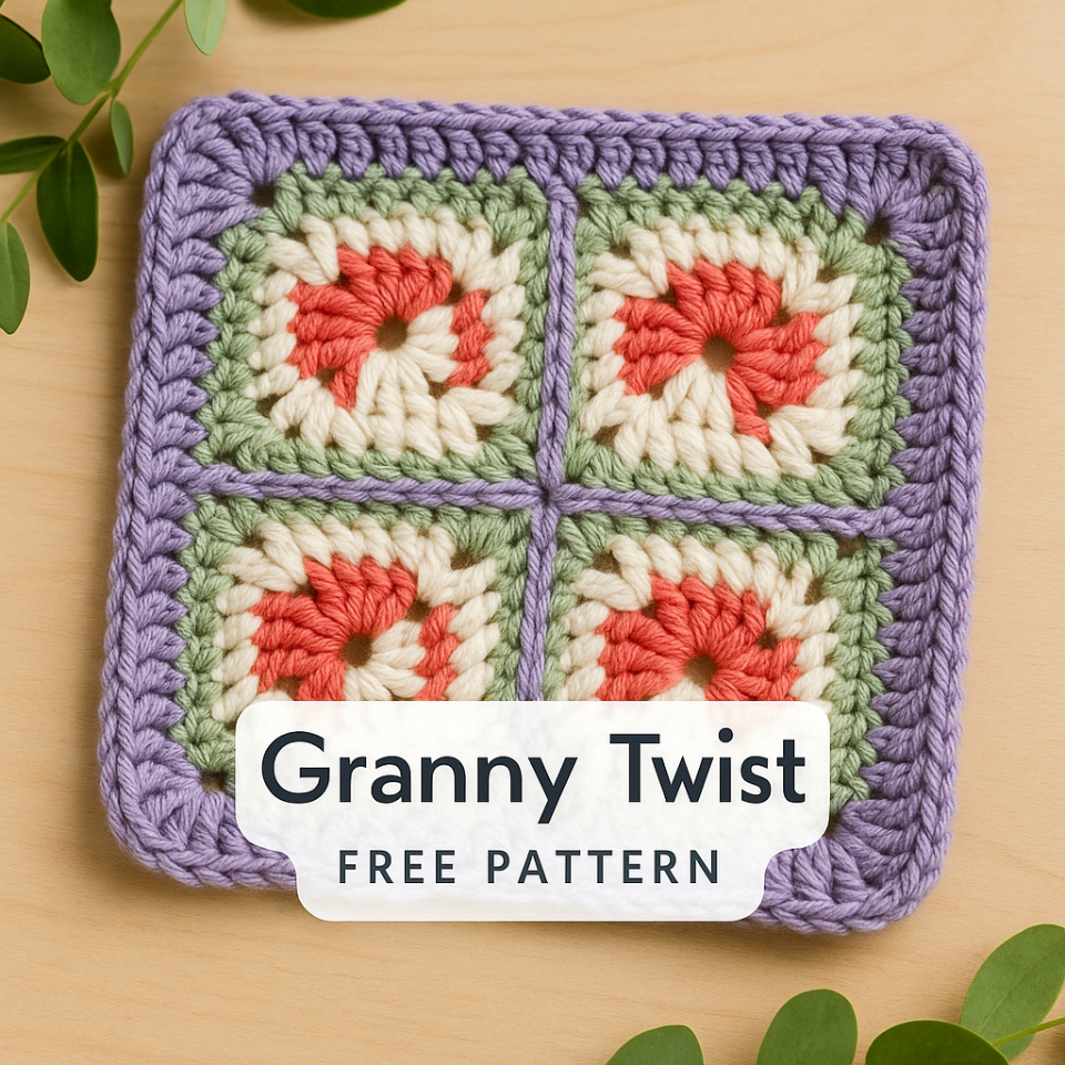 Granny Twist Square Pattern (2025 Modern Style)
