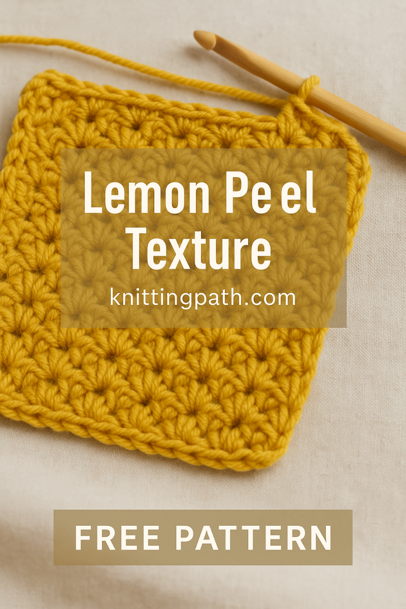 Lemon Peel Texture Crochet Pattern (Free Pattern)
