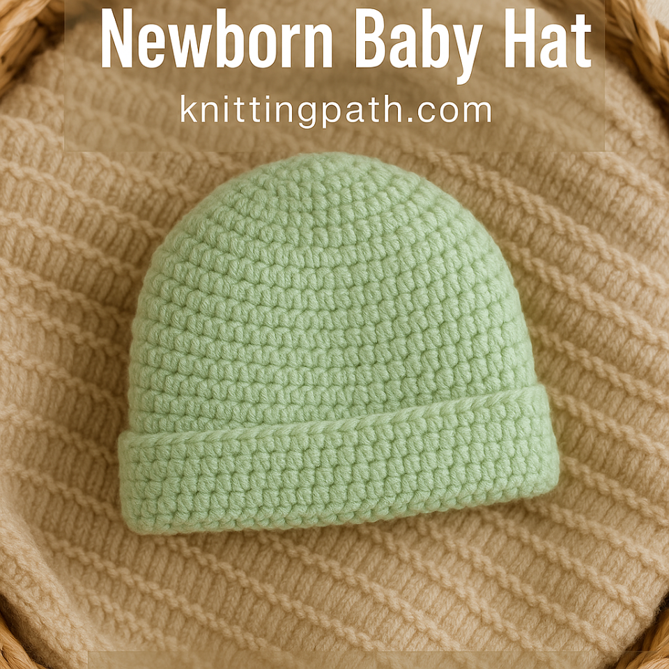 Newborn Baby Hat Crochet Pattern (Free Pattern)